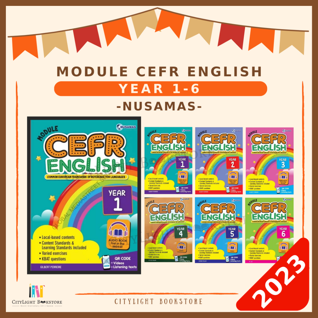 [CITYLIGHT] Buku Latihan 2023: Module CEFR English Year 1 / 2 / 3 / 4 ...