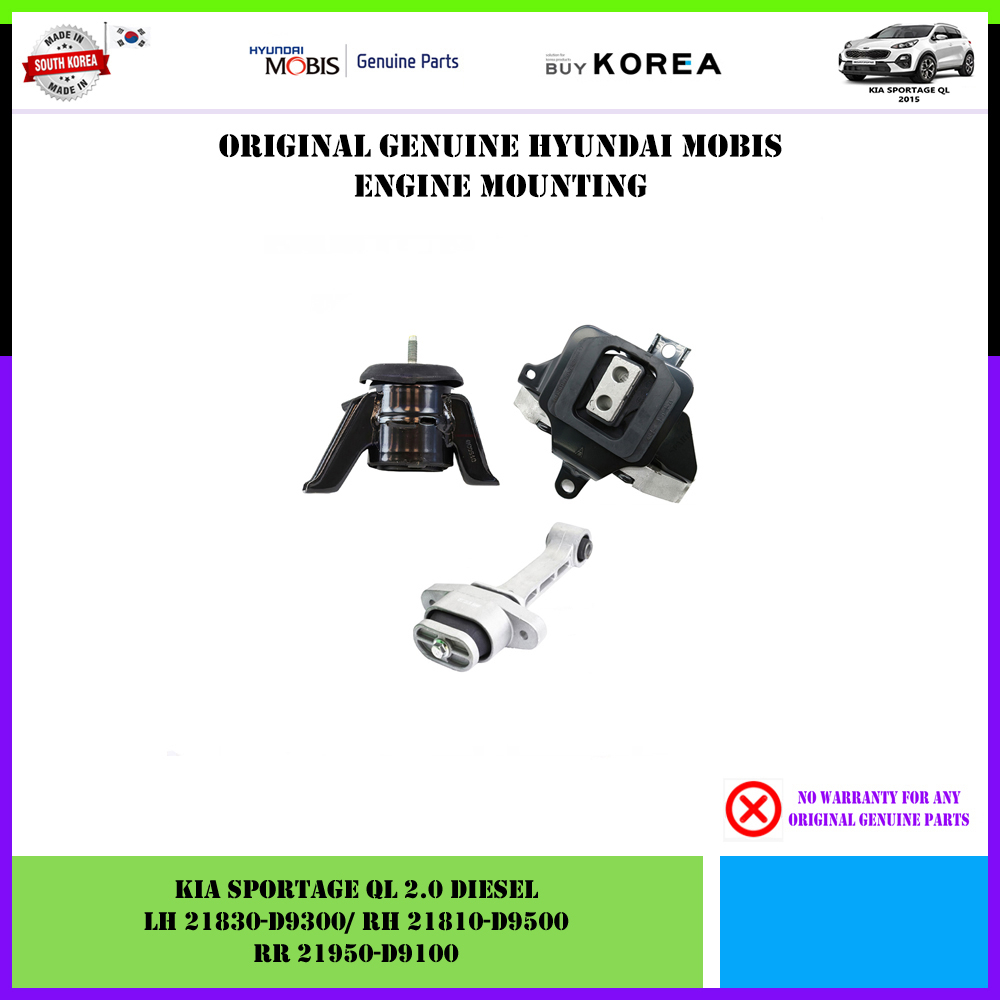 Kia Sportage QL 2.0 Diesel 2016 Genuine Hyundai Mobis Engine Mounting ...
