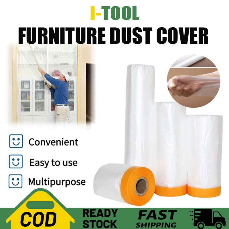 Disposable furniture dust cover decoration plastic protective film ...