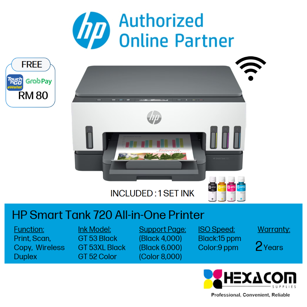 HP Smart Tank 720/750 All In One Printer | Shopee Malaysia
