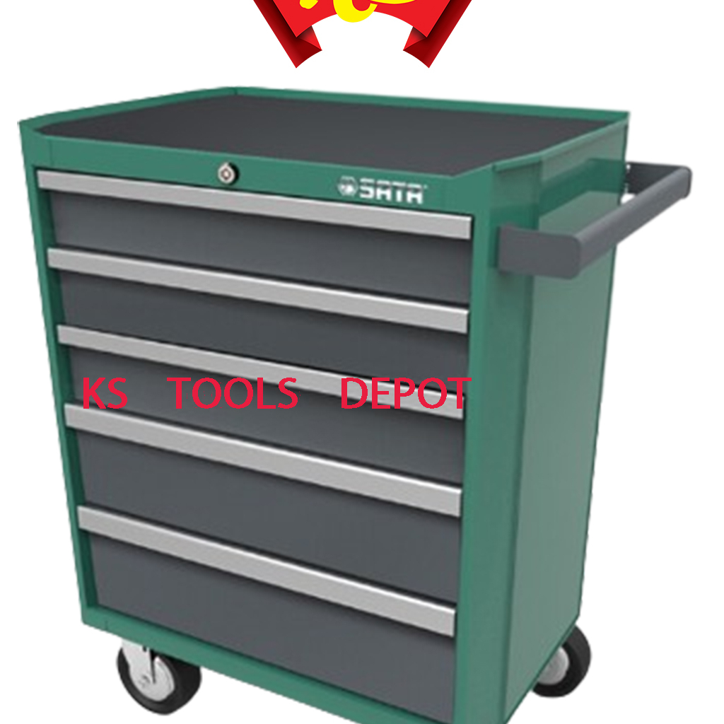 SATA 95121 5 Drawer Tools Cabinet / cart / Tool Trolley | Shopee Malaysia