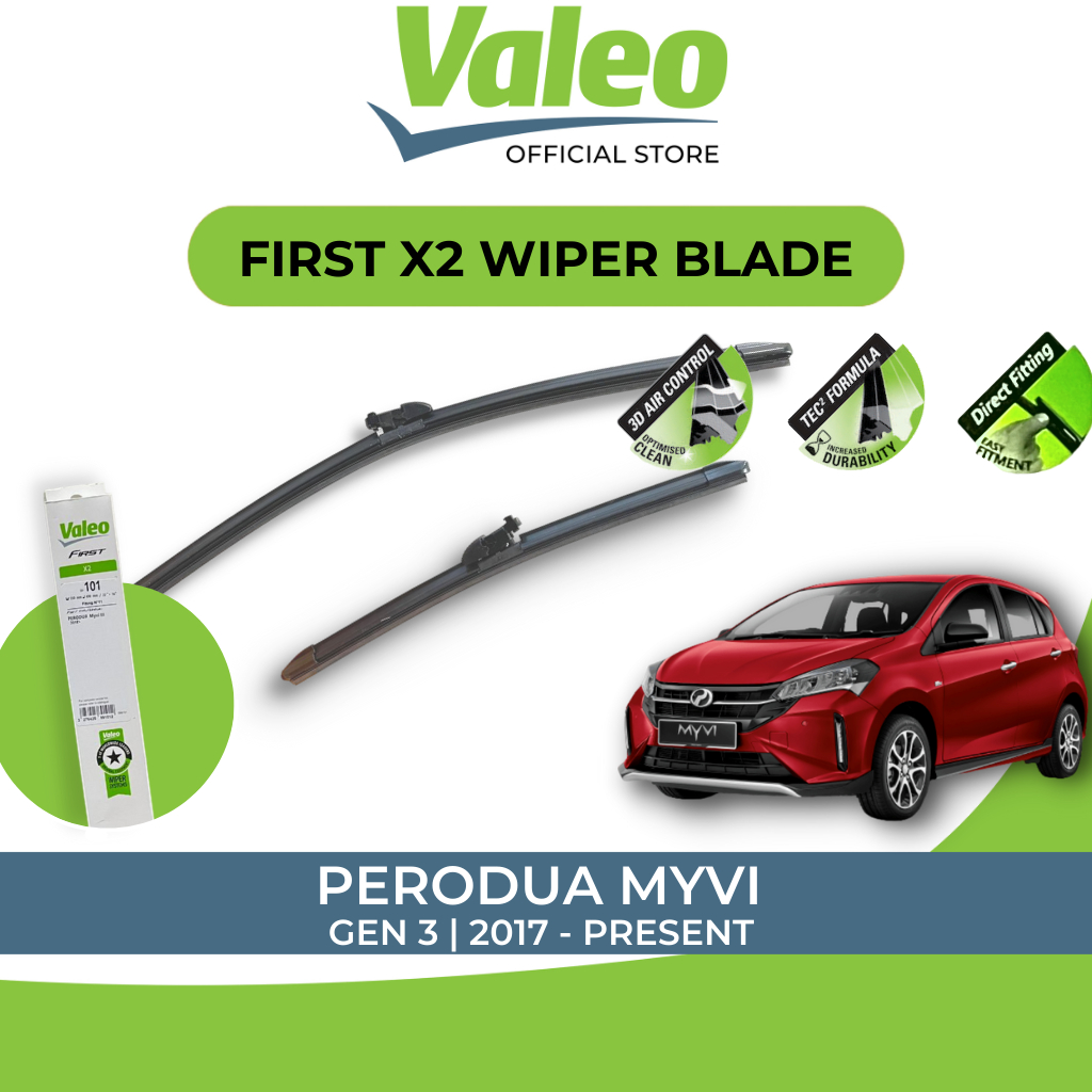 VALEO FIRST X2 for PERODUA MYVI GEN 3 | [ 2017 - PRESENT ] | Windshield ...