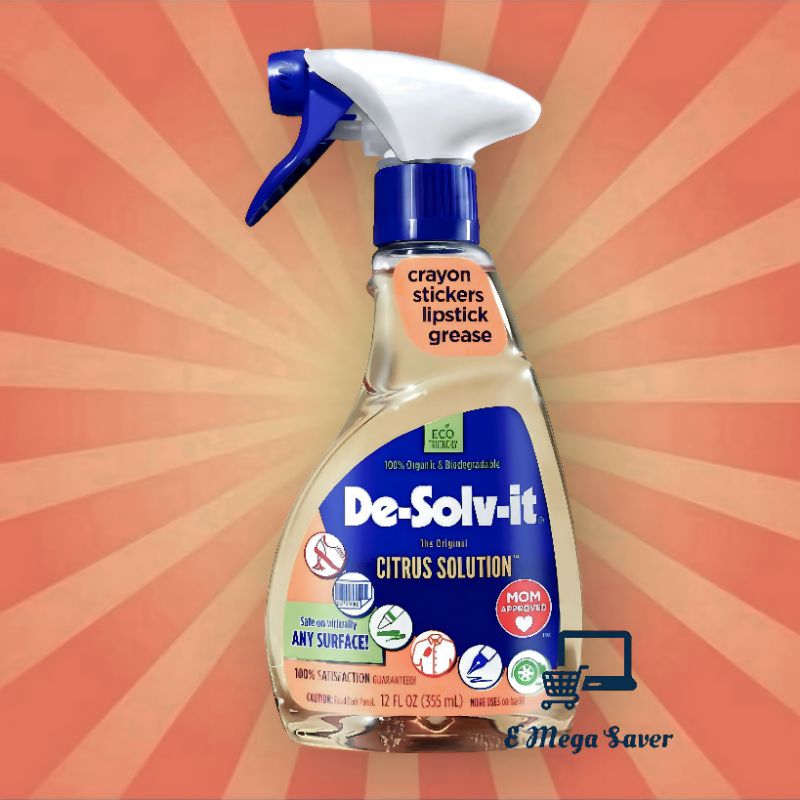 🇺🇲De-Solv-It Citrus Solution Odor & Stain Remover 355ml (12fl oz ...