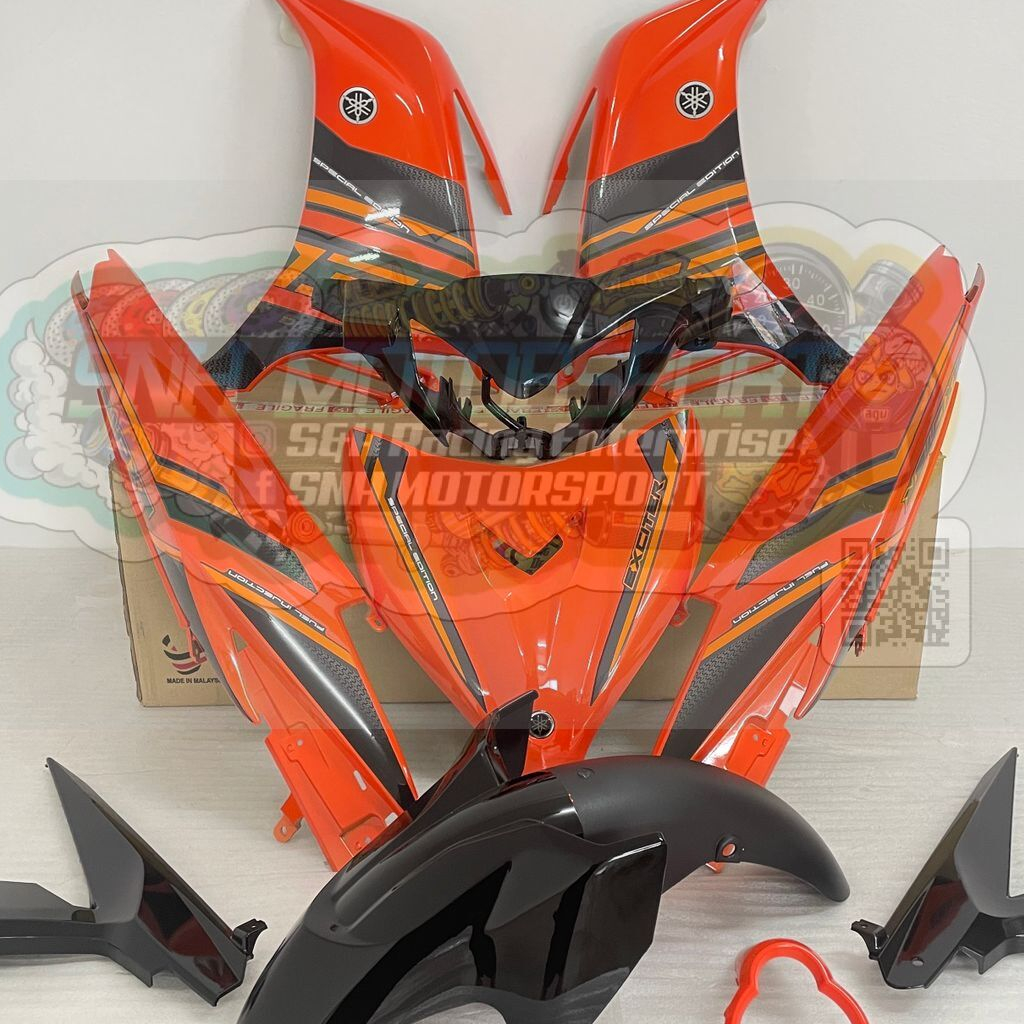 HBL RACING COVER SET 2021 EXCITER SPECIAL EDITION ORANGE (85) LC135 V2 ...