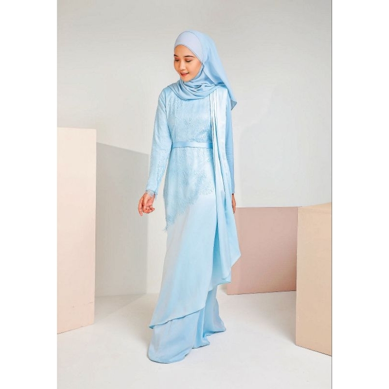 Minimalace Fiona Dress in Light Blue | Shopee Malaysia