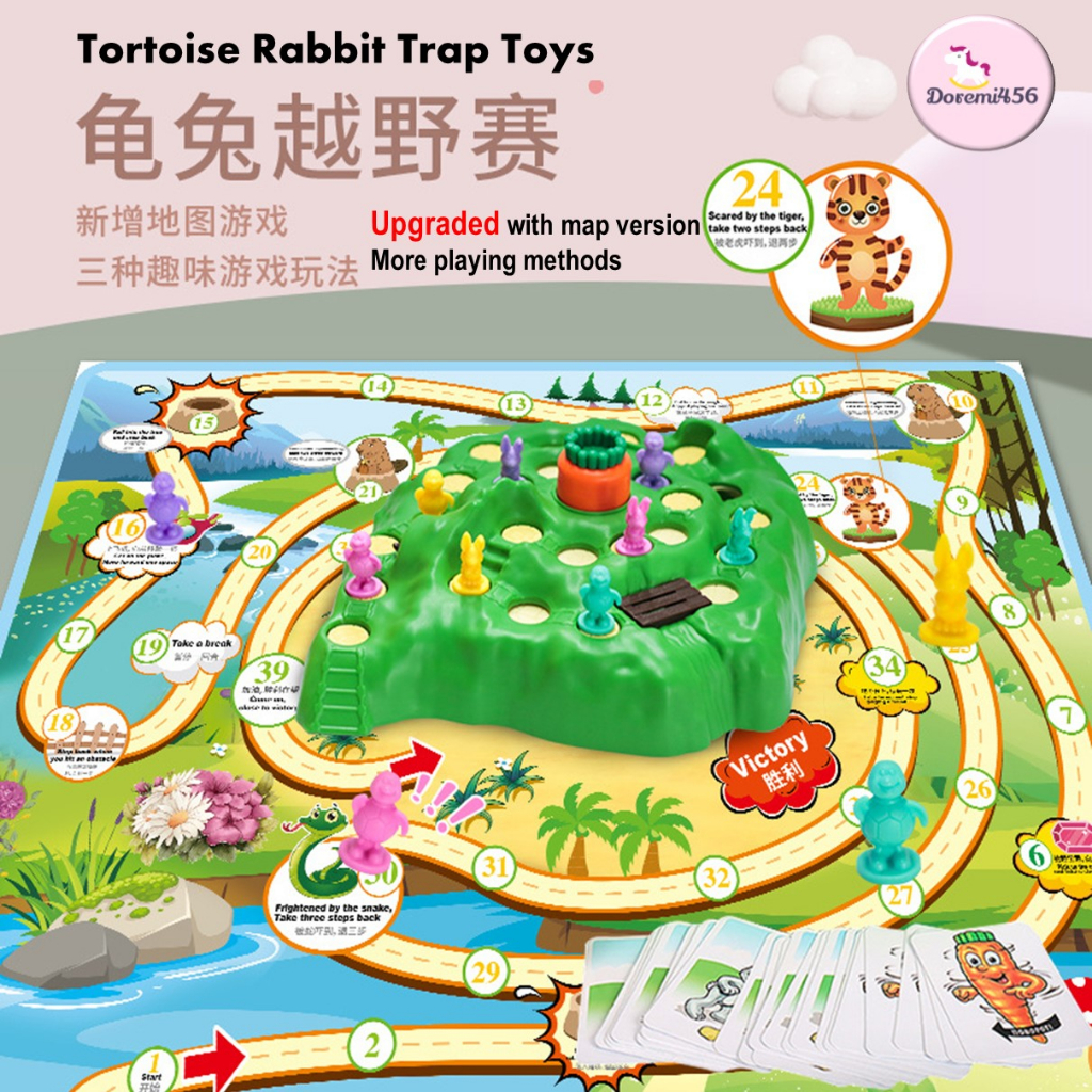 Upgraded Tortoise Rabbit Trap Intellectual Toys Funny Bunny Tortoise ...