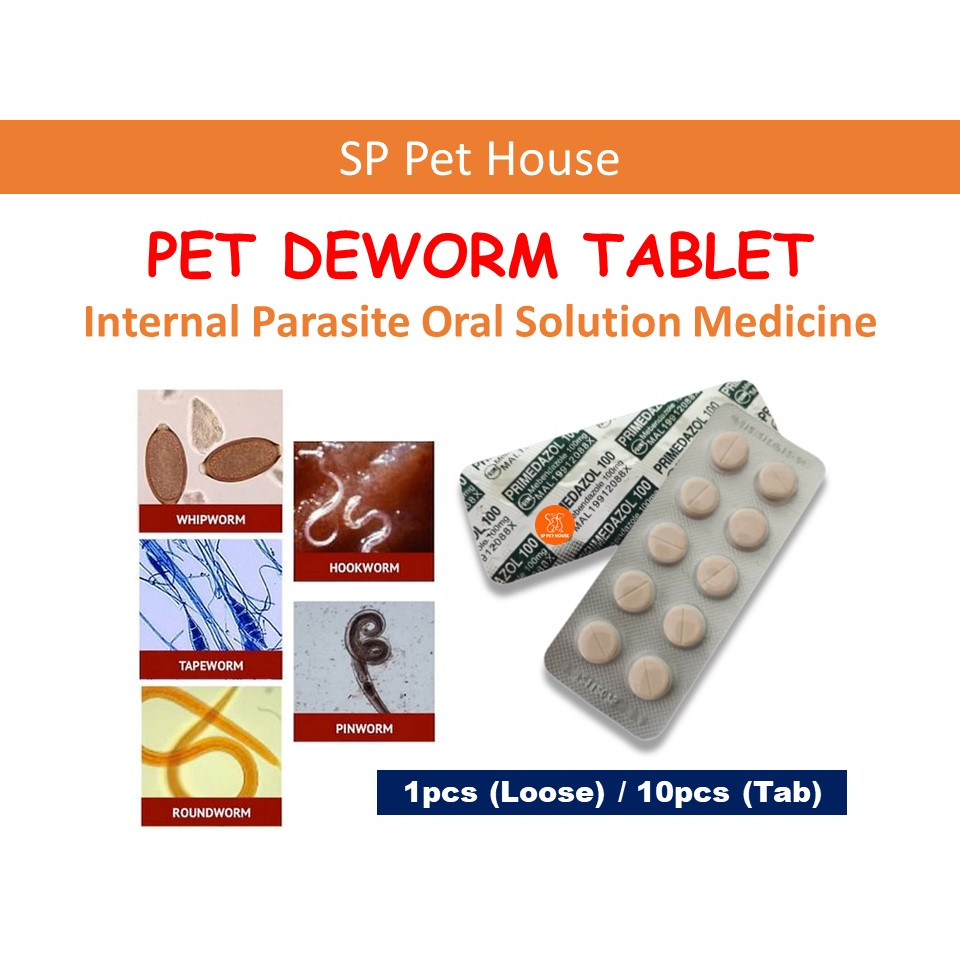 Ubat Cacing Tablet Untuk Kucing & Anjing - 1 Biji (Loose) / 10 Biji ...