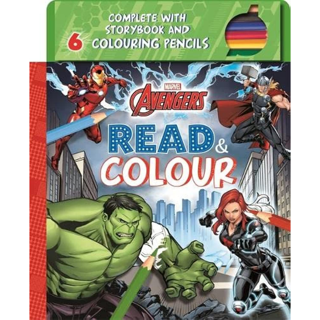 Marvel Avengers / Disney Princess Read & Colour [Storybook & Colouring ...