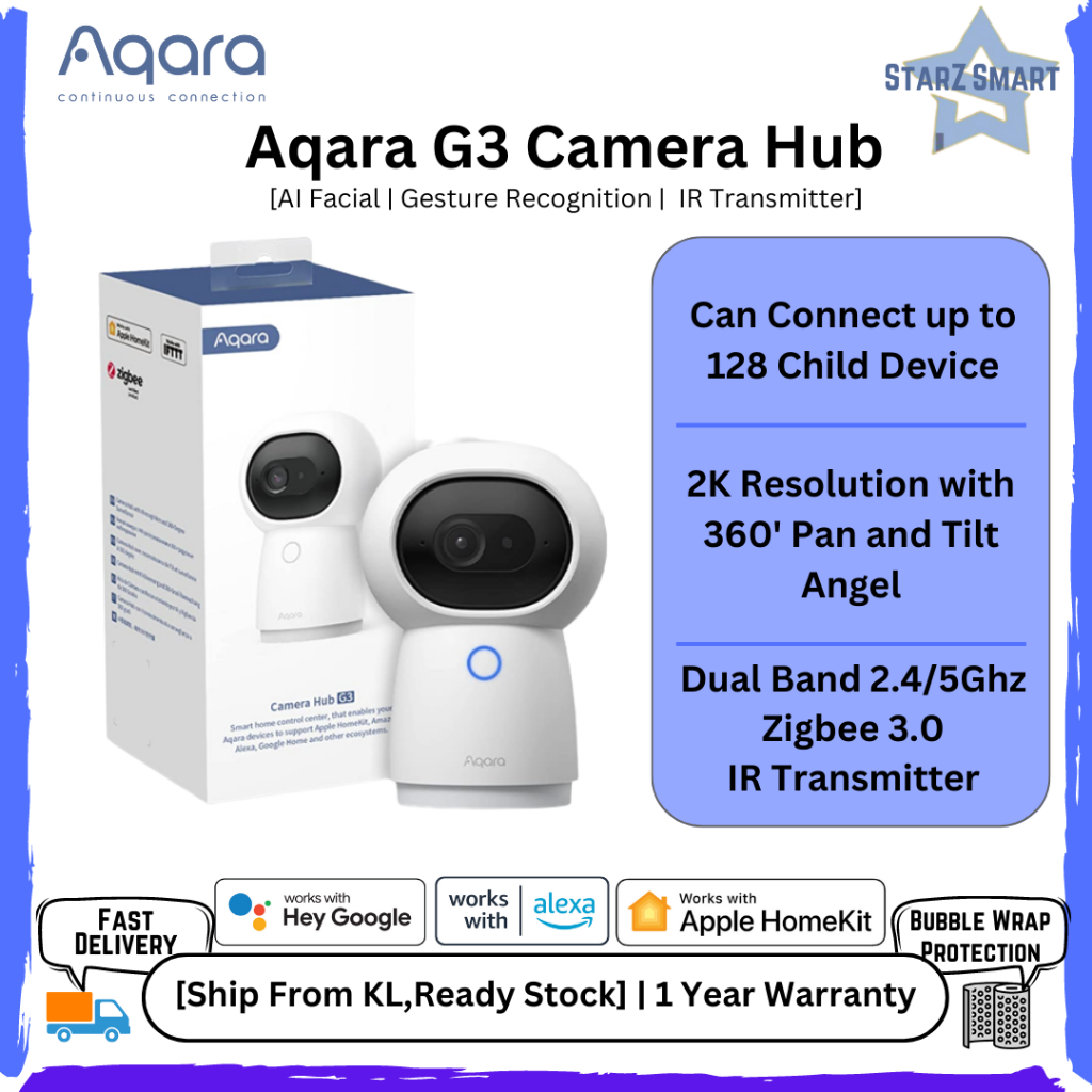 Aqara G3 Smart Camera Hub | Global Version |1 Year Warranty | Shopee ...
