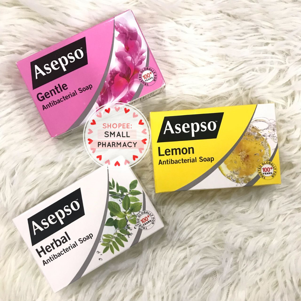 Asepso Antibacterial Soap 80g - Gentle / Lemon / Herbal | Shopee Malaysia