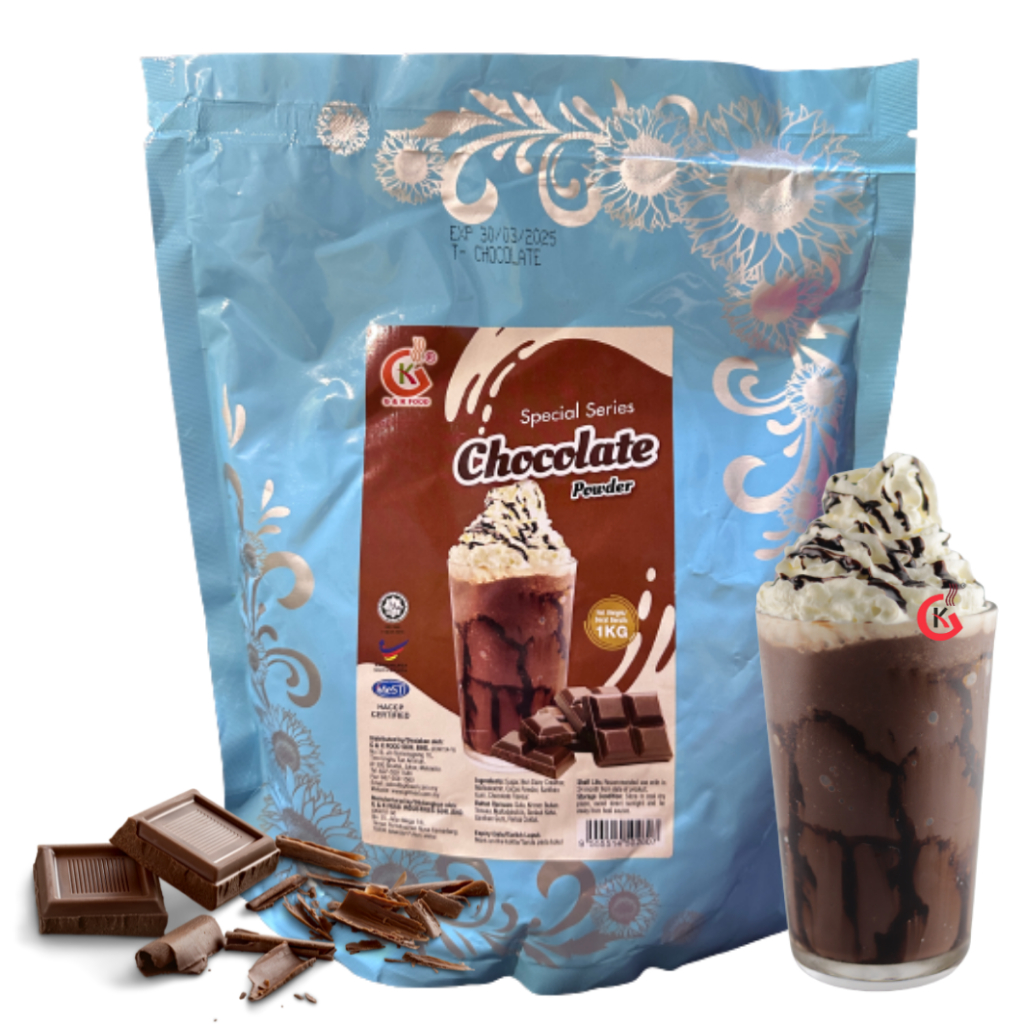 G&K 1KG Chocolate/Coklat Powder(Halal) Serbuk Ice Blended,Smoothie dan ...