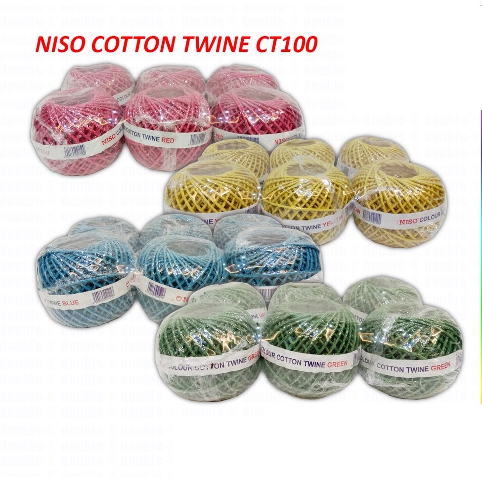Niso Colour Cotton Twine / Parcel String / Tali Pos / Tali Parcel ...
