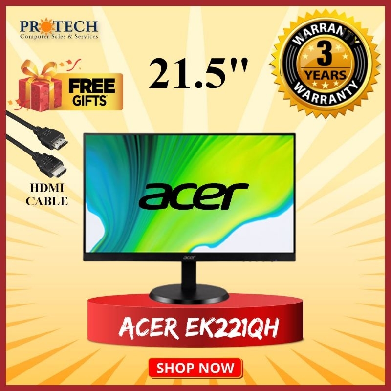 ACER EK221QH / SA242YH / KB242YH / EK271E LED MONITOR | Shopee Malaysia