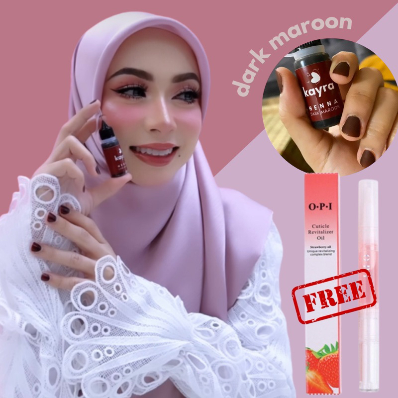 NEW Innai Nunha Neelofa - Inai Merah/ Merah Mahal - Innai Dark Brown ...