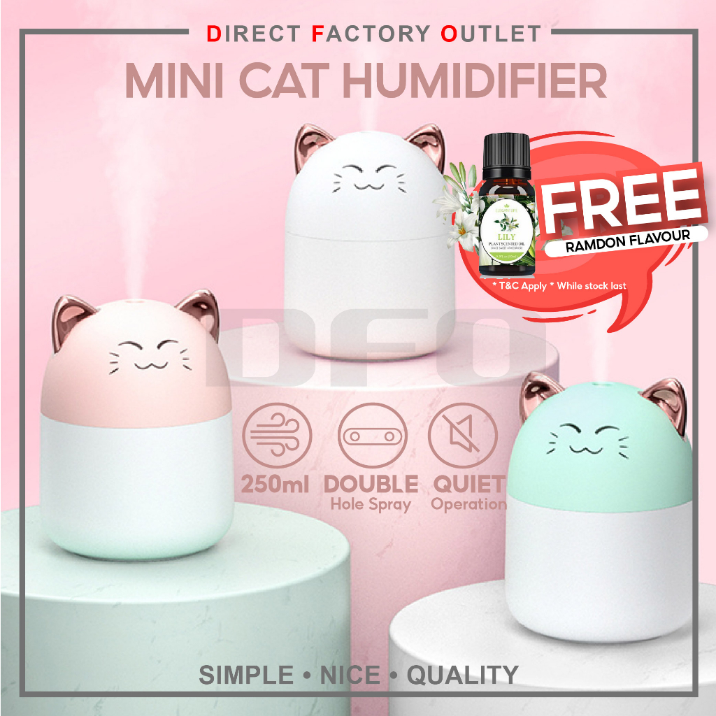 DFO Silent Air Humidifier for Home Ultrasonic Car Mist Maker with ...