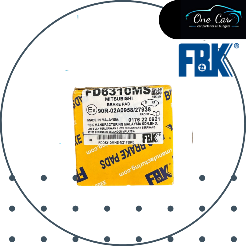 Brake Pad Mitsubishi Xpander NC1W 1.5 2020 (Front) -FBK | Shopee Malaysia
