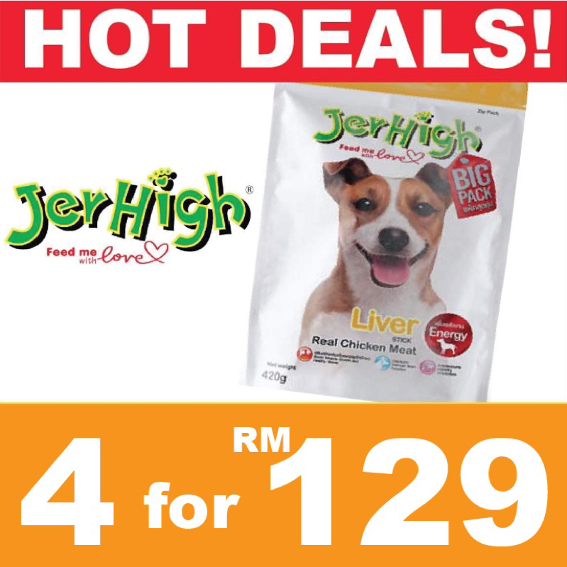 JerHigh Liver Stick 400g (23packs of 70gm) | Shopee Malaysia