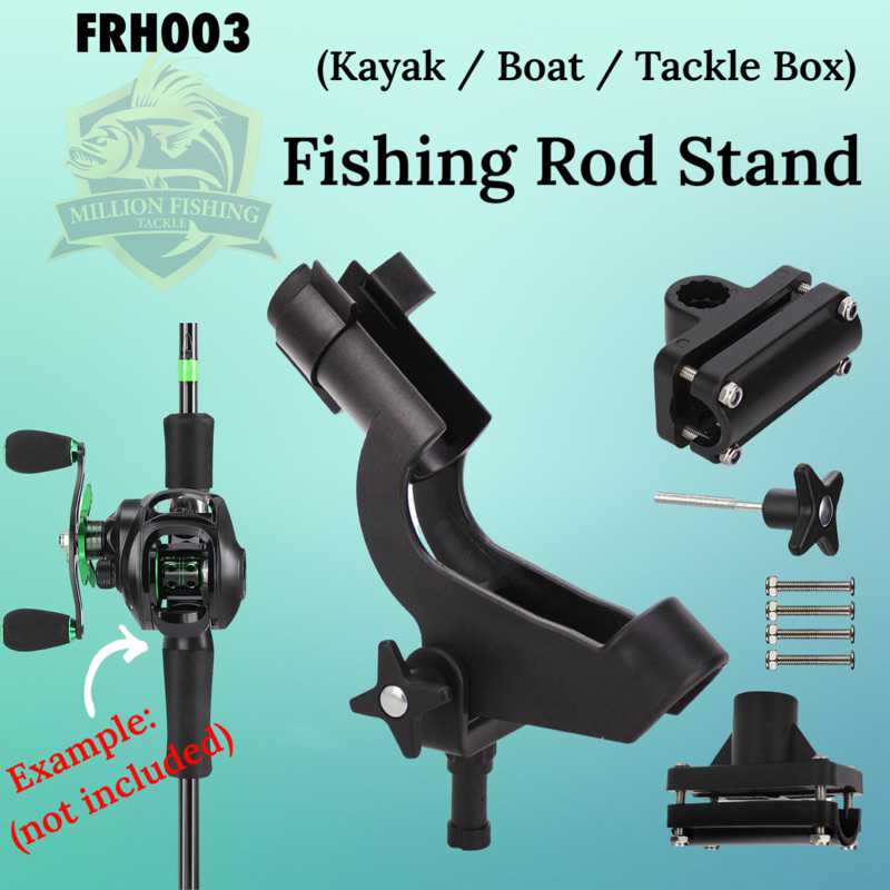 【FRH003】Fishing Rod Holder Rod Stand Pancang Joran Pancing Kayak ...