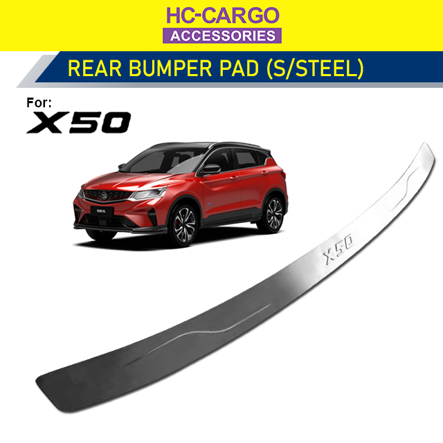 Proton X50 Rear Bumper Pad Cover Stainless-Steel With 3M Double Tape ...