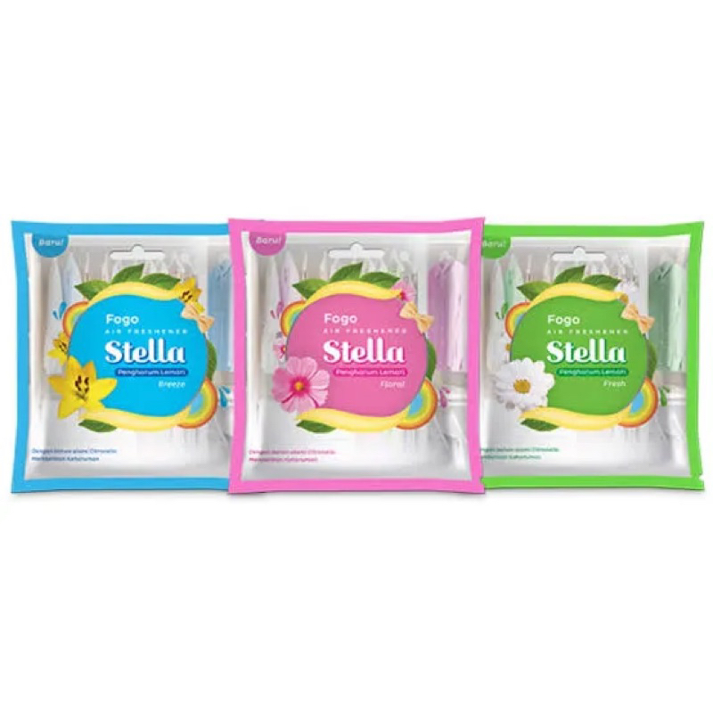 PRODUCT INDONESIA STELLA AIR FRESHENER FLORAL FRESH BREEZE | Shopee ...