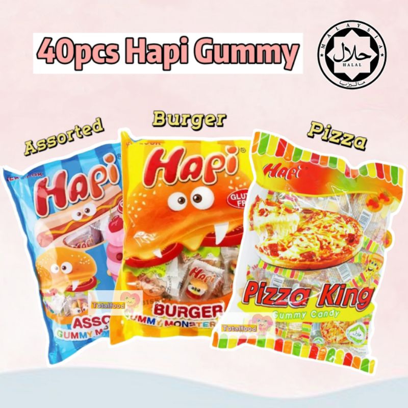 HAPI BURGER ASSORTED GUMMY MONSTER CANDY 40pcs | Shopee Malaysia