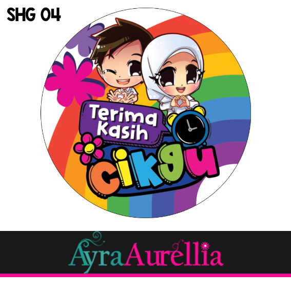 WATERPROOF Sticker Hari Guru | Terima Kasih Cikgu | Thank You Teacher ...