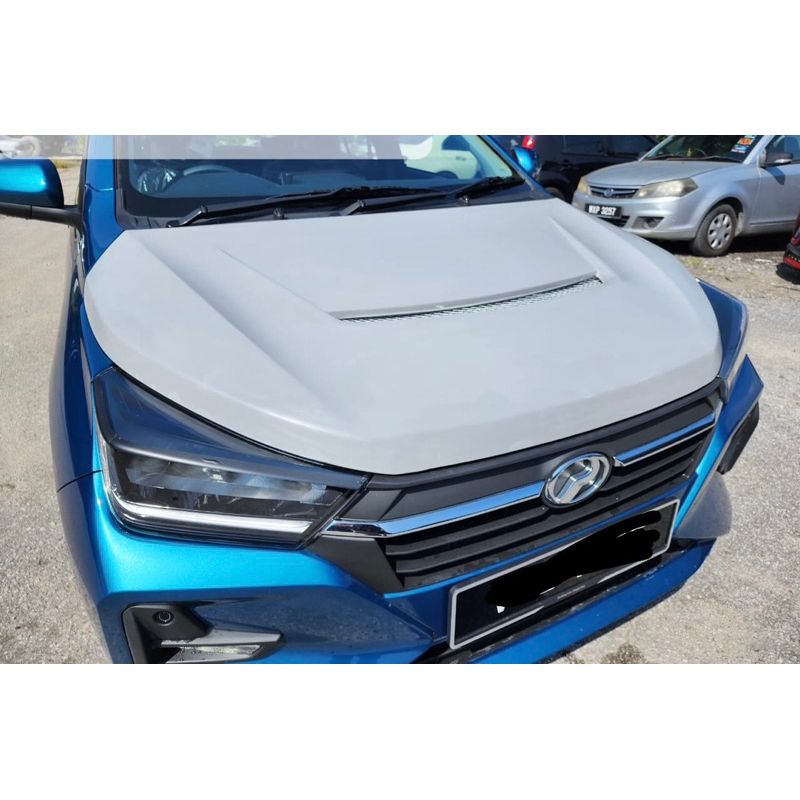 Perodua Axia roof top spoiler wing lip front bonnet bonet hood bodykit ...