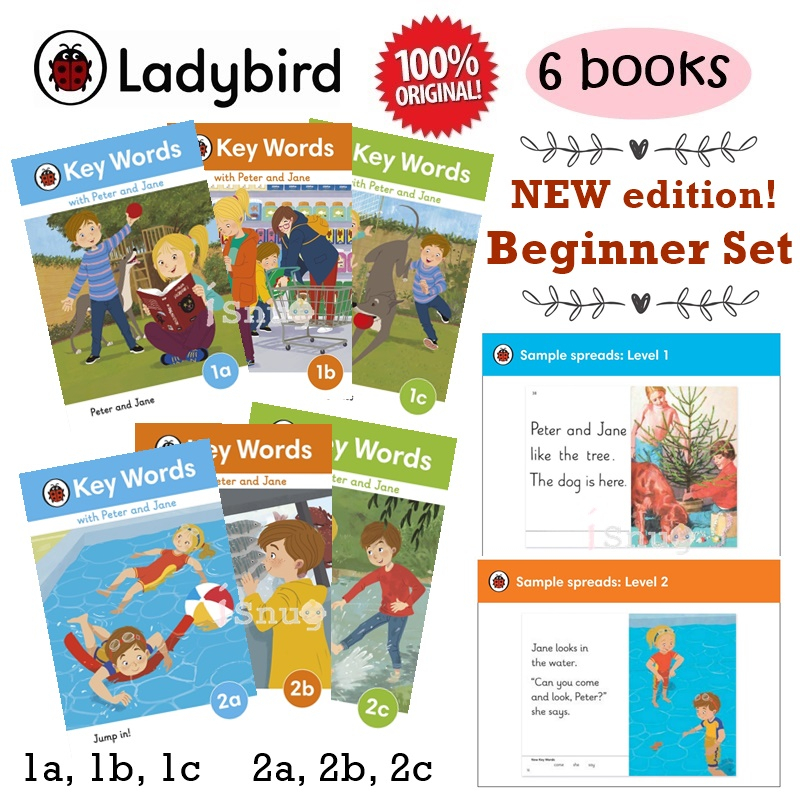 YEAR 2023 Ladybird Keywords Peter And Jane Beginner Set - 6 books ...