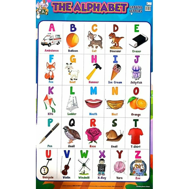 Poster Belajar . The Alphabet Capital Letters . Mind To Mind . { READY ...