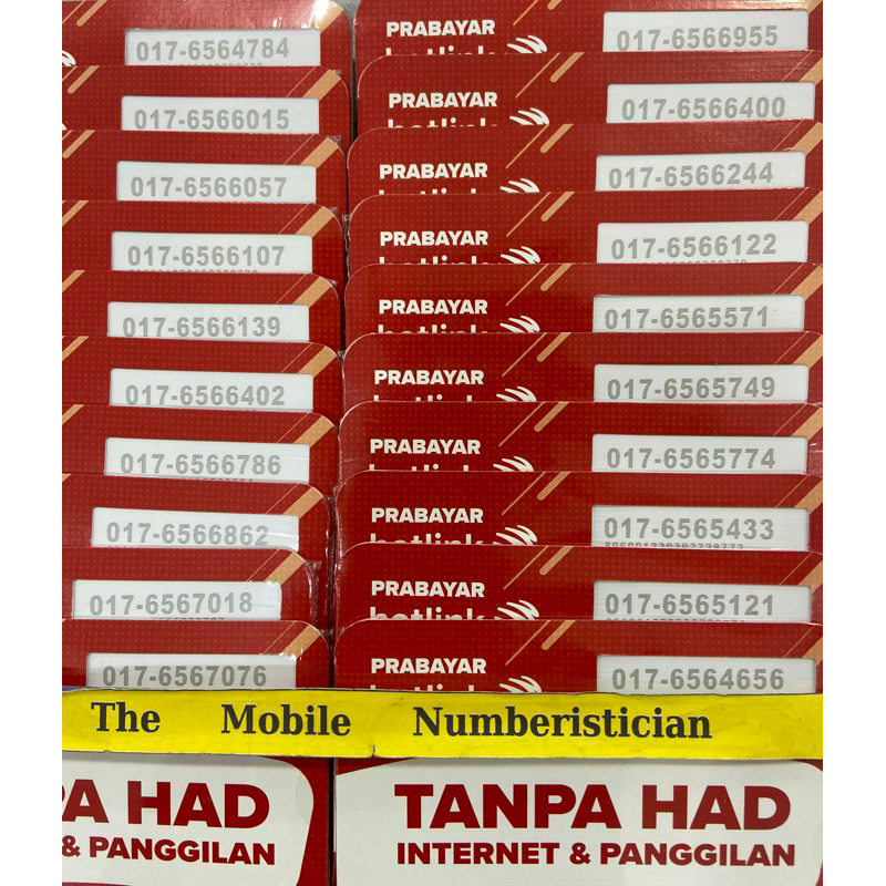 Maxis Hotlink Special Vip Vvip Prepaid Number 017-6565 6566 | Shopee ...