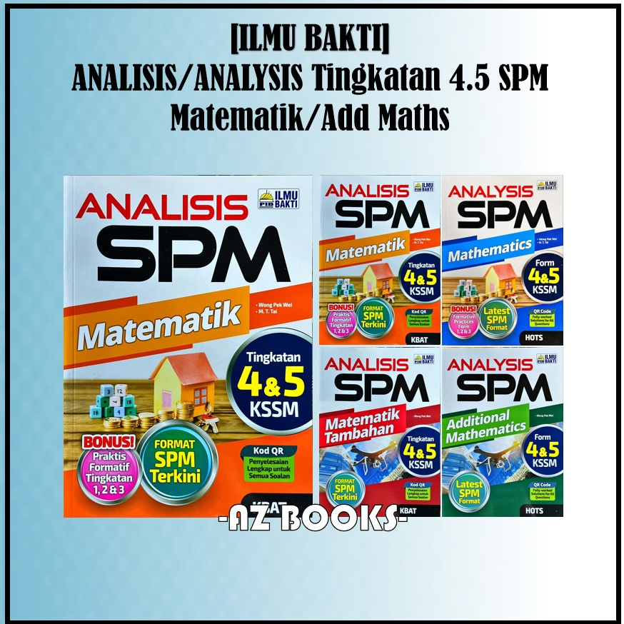 [AZ] BUKU LATIHAN: ANALYSIS/ANALISIS SPM MATEMATIK/ ADD MATHS TINGKATAN ...
