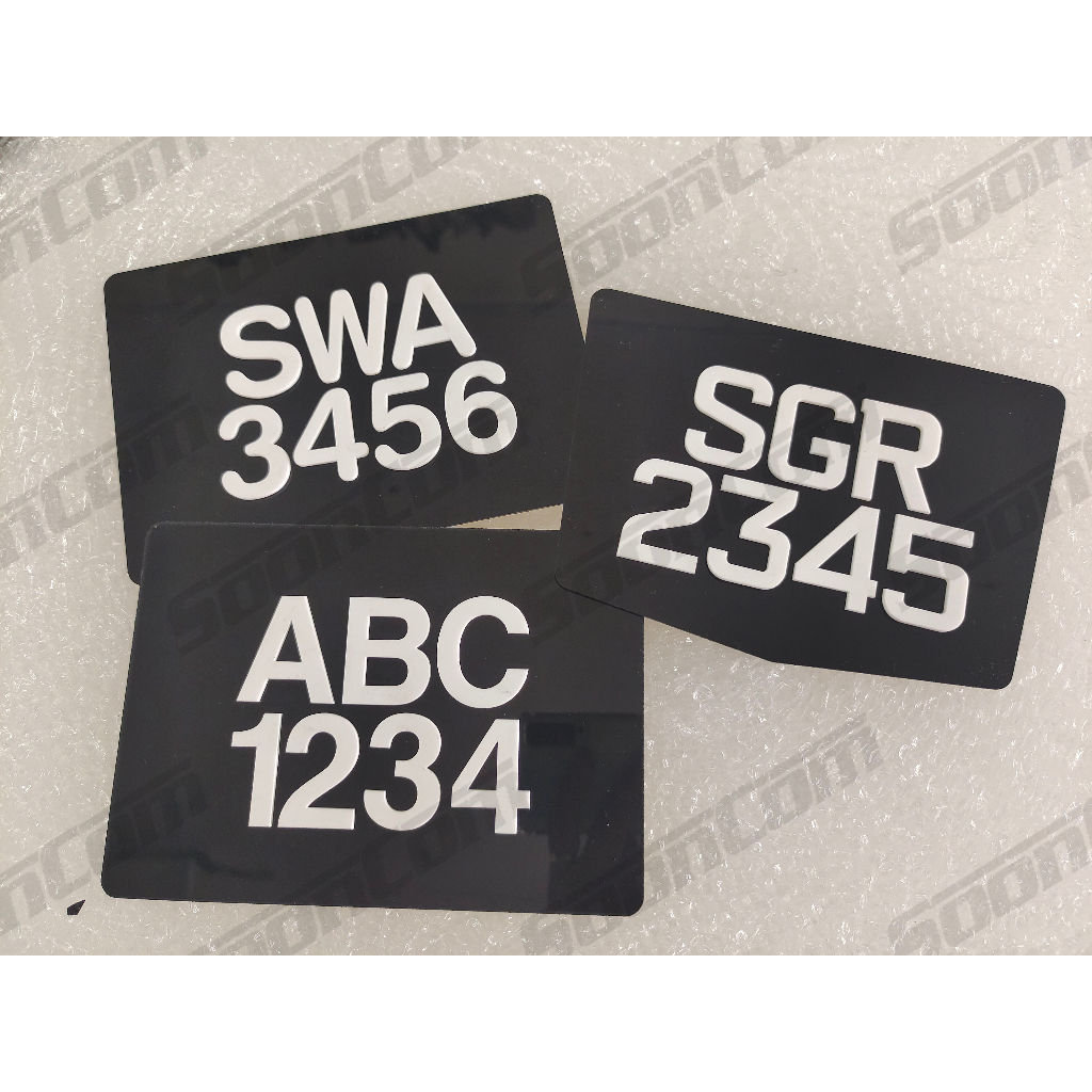 Motorcycle number plate (timbul) (Font Size JPJ) | Shopee Malaysia