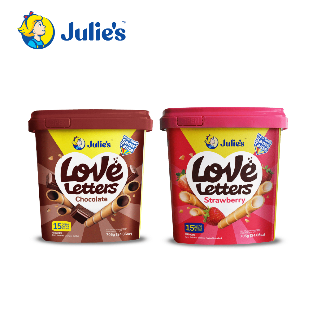 Julie's Love Letters Twin Pack Chocolate & Strawberry 705g | Shopee Malaysia
