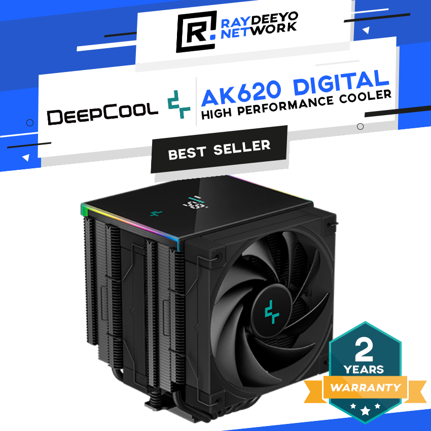 Deepcool AK620 Digital CPU Cooler [Monitor your CPU or GPU temperatures ...