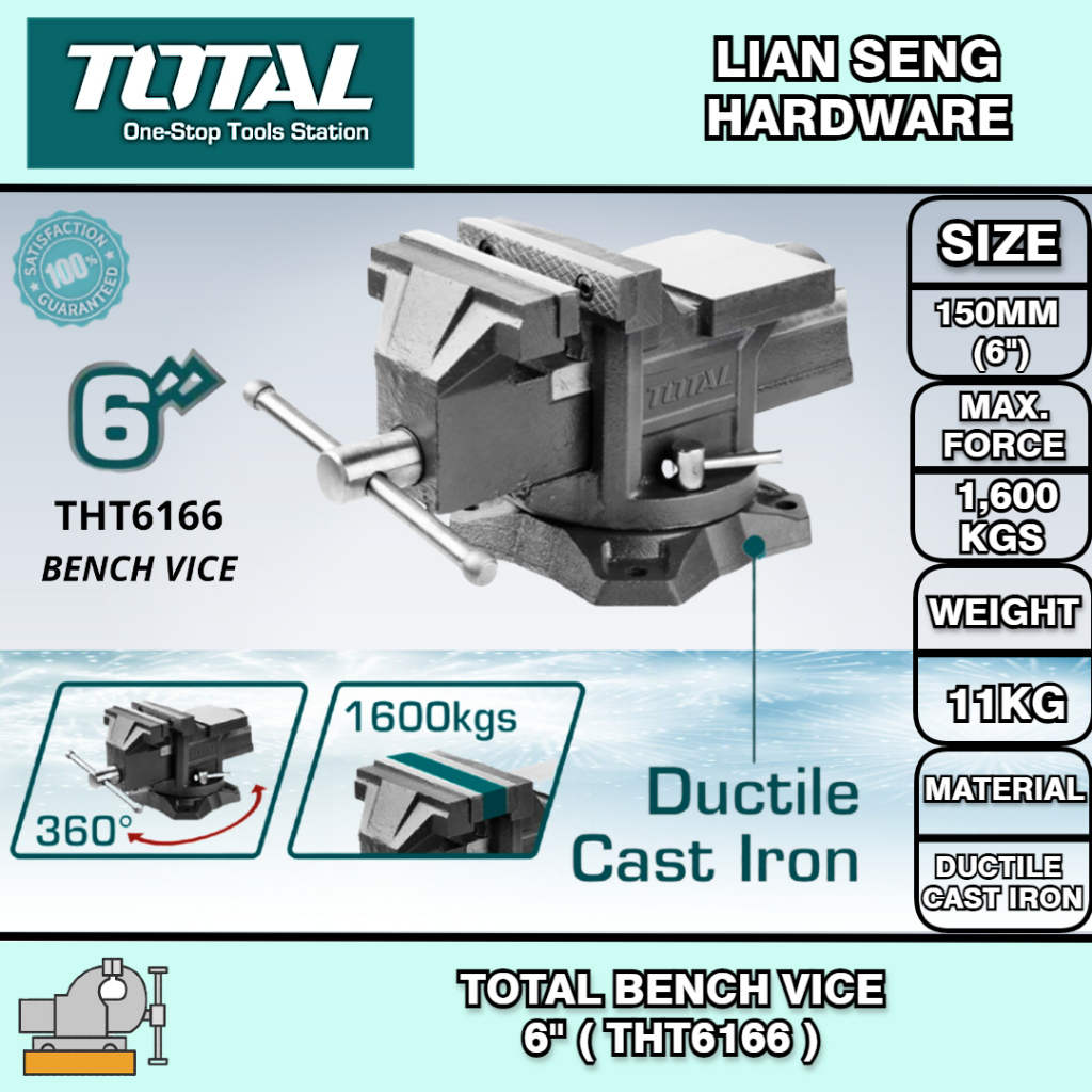 TOTAL BENCH VICE 6'' ( THT6166 ) | Shopee Malaysia
