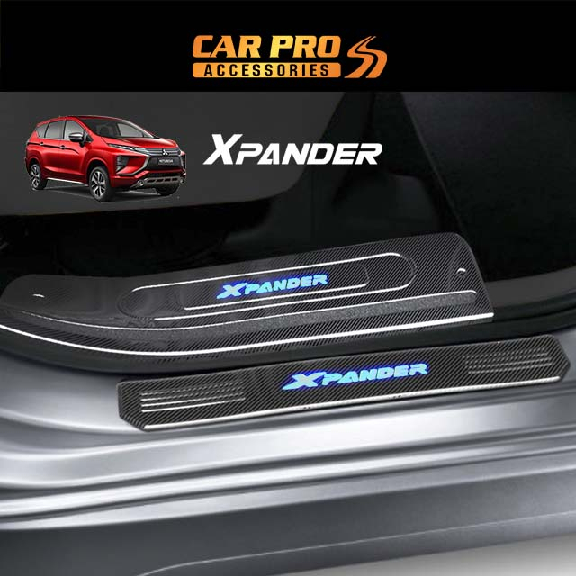 Mitsubishi Xpander Inner & Outer LED Door Step Scuff Plate Sporty With ...