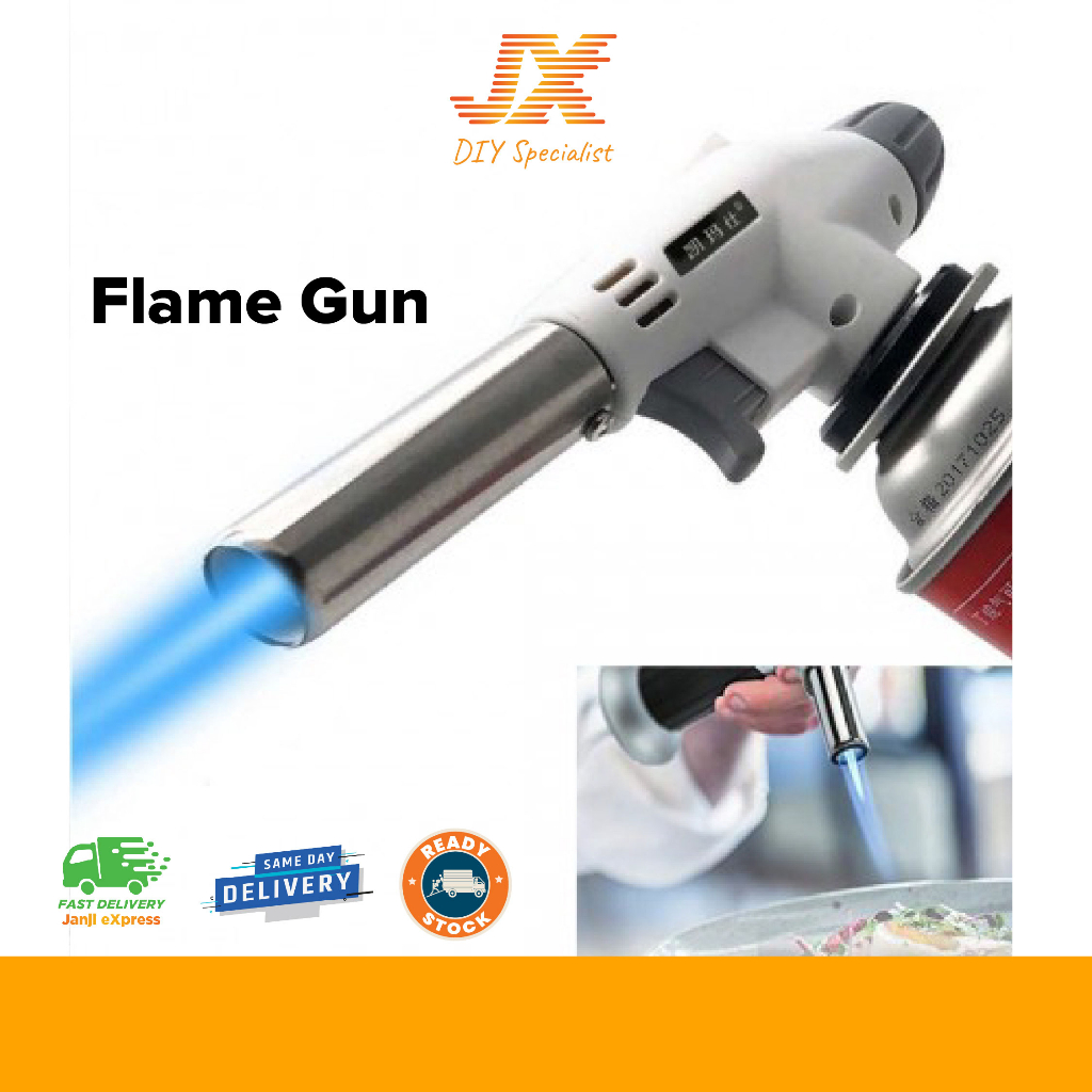 Camping Gas Torch Butane Burner Welding Fire Maker Flame Gun ...