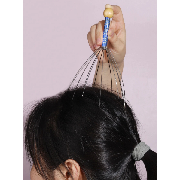 Head Relax Massager Hair Held SPA Scalp Neck Stress Relief Massage ...