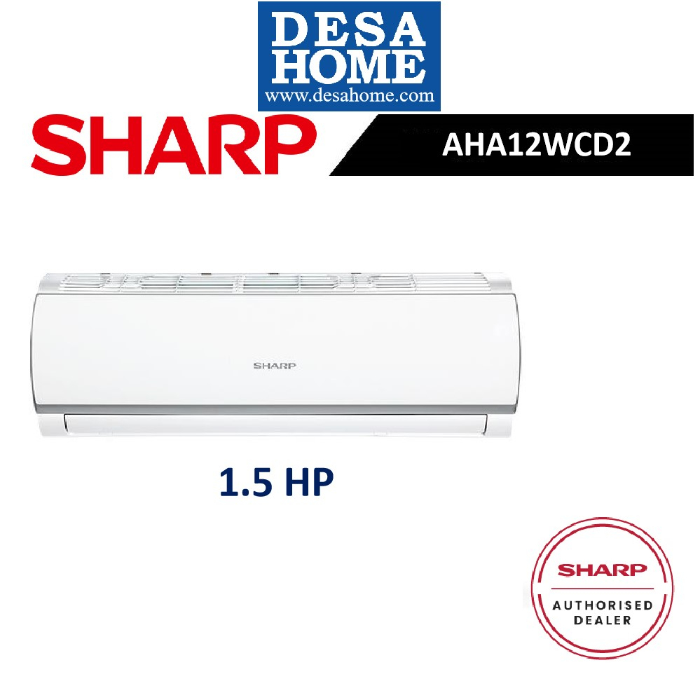 Sharp 1.5HP R32 Non-Inverter Air-Cond AHA12WCD2 | Shopee Malaysia