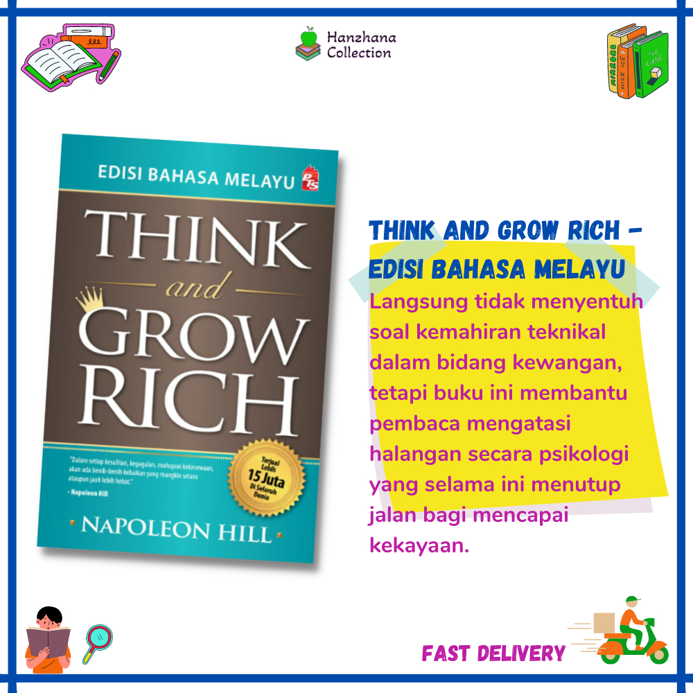 Buku Think And Grow Rich By Napoleon Hill Edisi Bahasa Melayu Shopee
