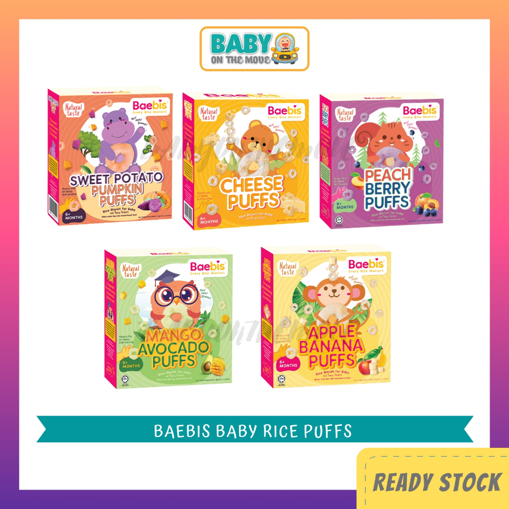 BAEBIS Rice Biscuit Puff For Baby 6m+ | Biskut Beras Bayi 6 Bulan 35g ...