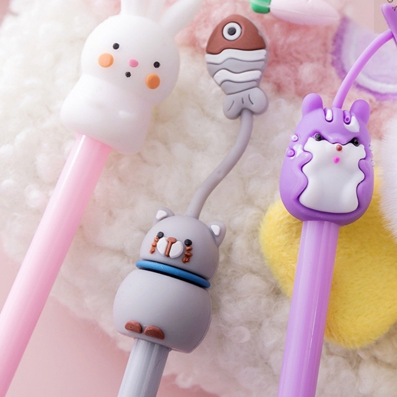 [READY STOCK] 0.5mm Cute Cartoon Gel Pen Writing Pen Student Stationery ...