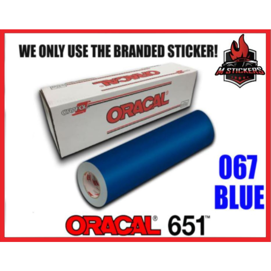 1METER STICKER ORACAL 651 GLOSSY CUTTING STICKER Balloon Stiker Car ...