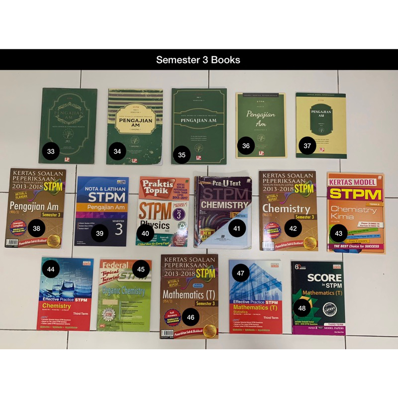 STPM Books Sem 3 (New + Used) | Shopee Malaysia