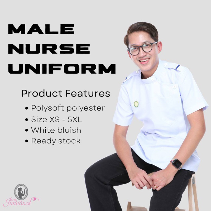 Baju Uniform Male Nurse By Butik Jururawat | Shopee Malaysia