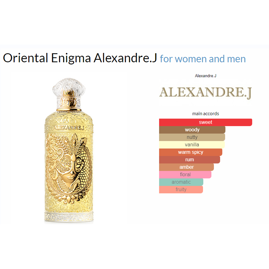 [Decant] Original Alexandre.J Oriental Enigma (Harrods Exclusive) | Shopee Malaysia