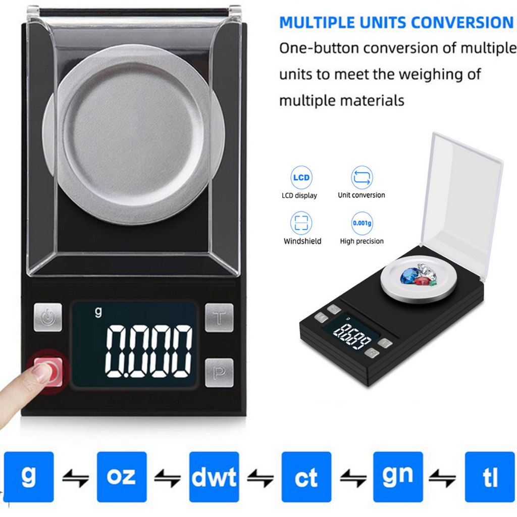Digital precision scale for Jewelry gold Lab Weight Milligram Scale ...