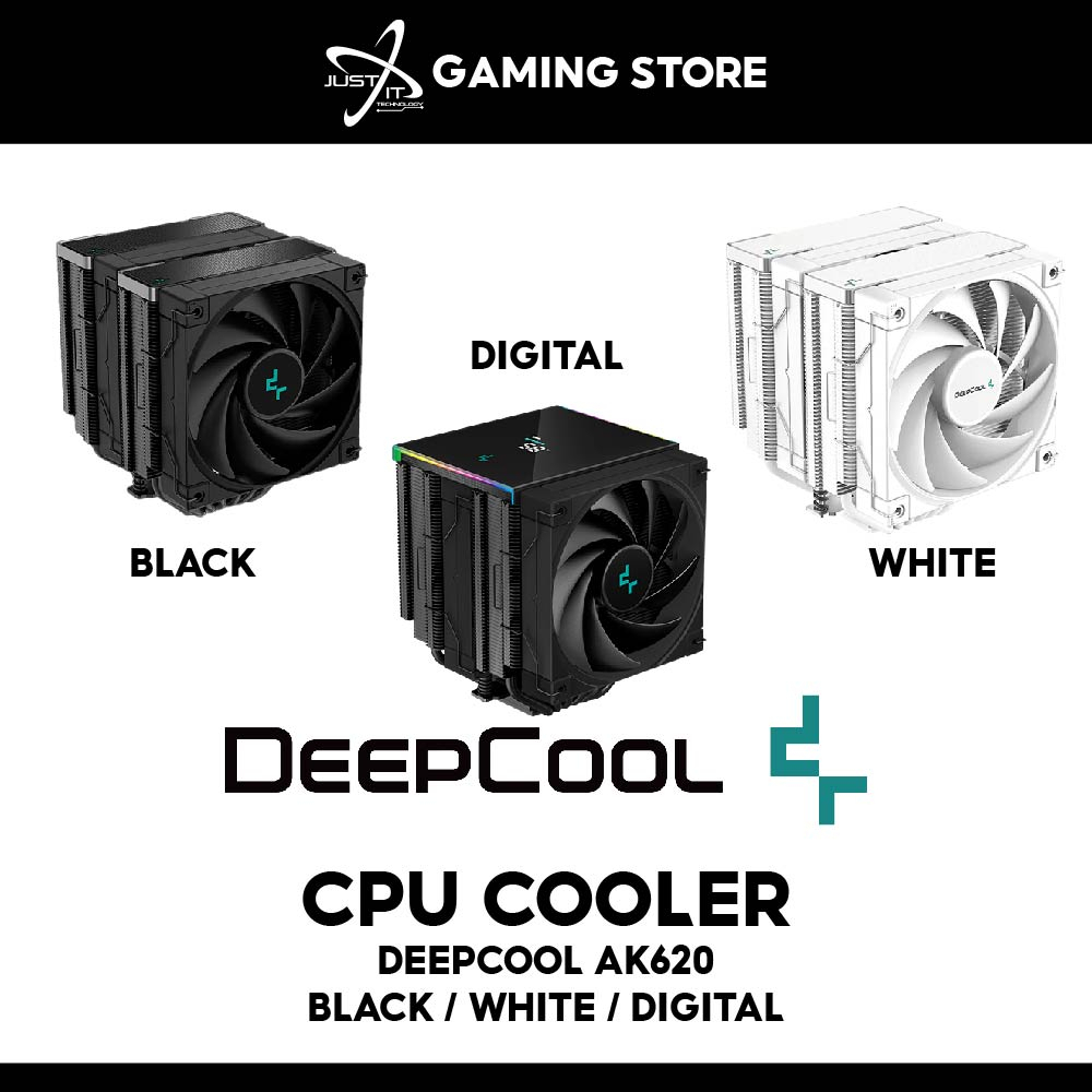 DEEPCOOL AK620 AIR COOLER ( BLACK / WHITE / DIGITAL ) CPU COOLER ...