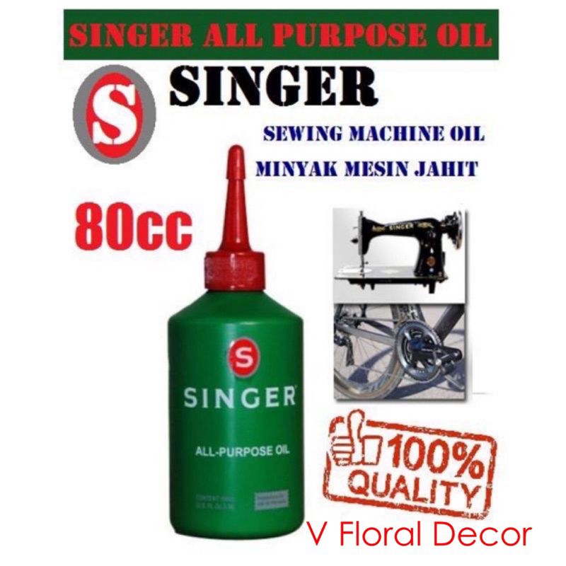 Minyak Mesin Singer 80cc/Original Singer Oil All purpose/Minyak Singer ...
