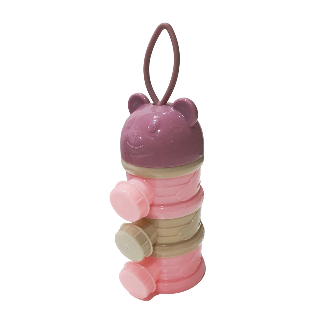 3 Layers Milk Powder Dispenser Bottle Side Open Storage Container Cute ...